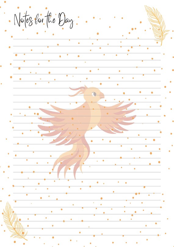 Notes Planner Page Printable Notebook Pages to Do List - Etsy