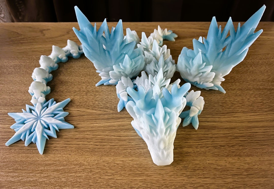 Winter Dragon - Cinderwing3d - Etsy