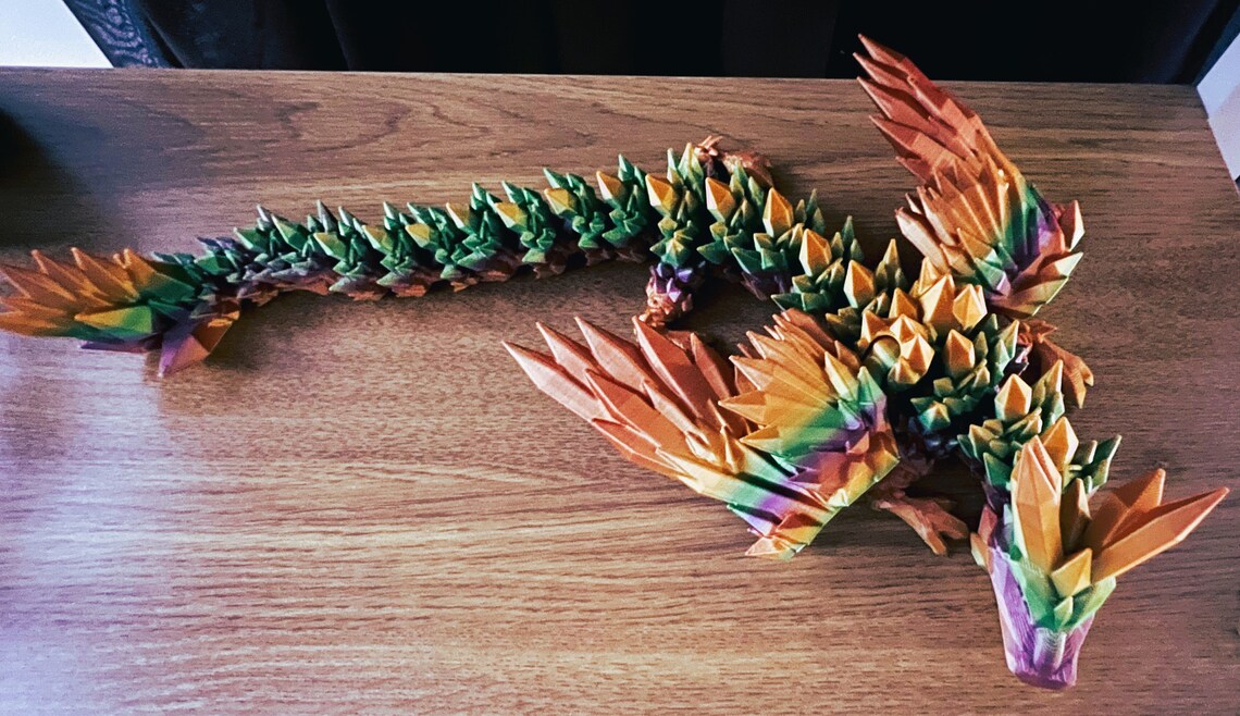 Crystalwing Dragon - Cinderwing3d - Etsy