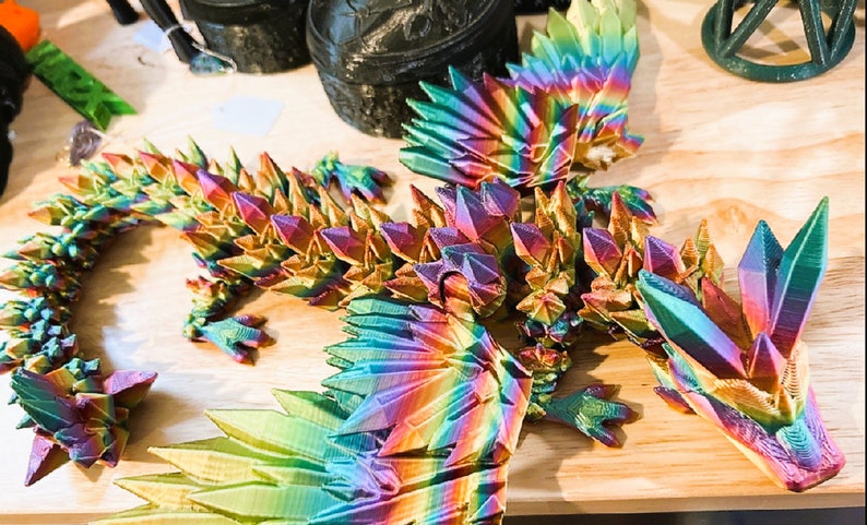 Crystalwing Dragon - Cinderwing3d - Etsy