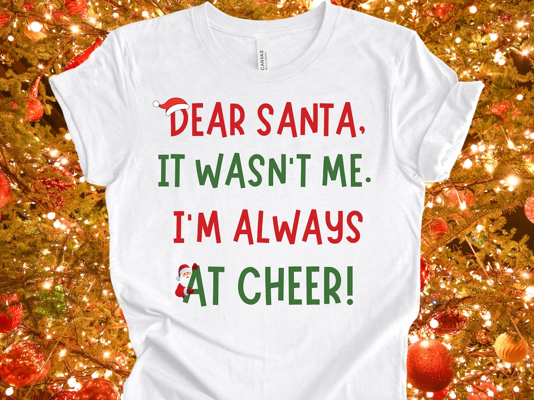 Christmas Cheer Shirt, Cheer Shirt, Funny Cheer Shirt, Santa Cheer ...