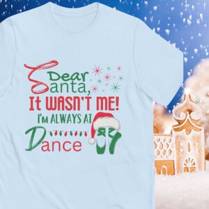 Christmas Dancer Shirt, Dancers Shirt, Funny Dance Shirt, Santa Dance ...
