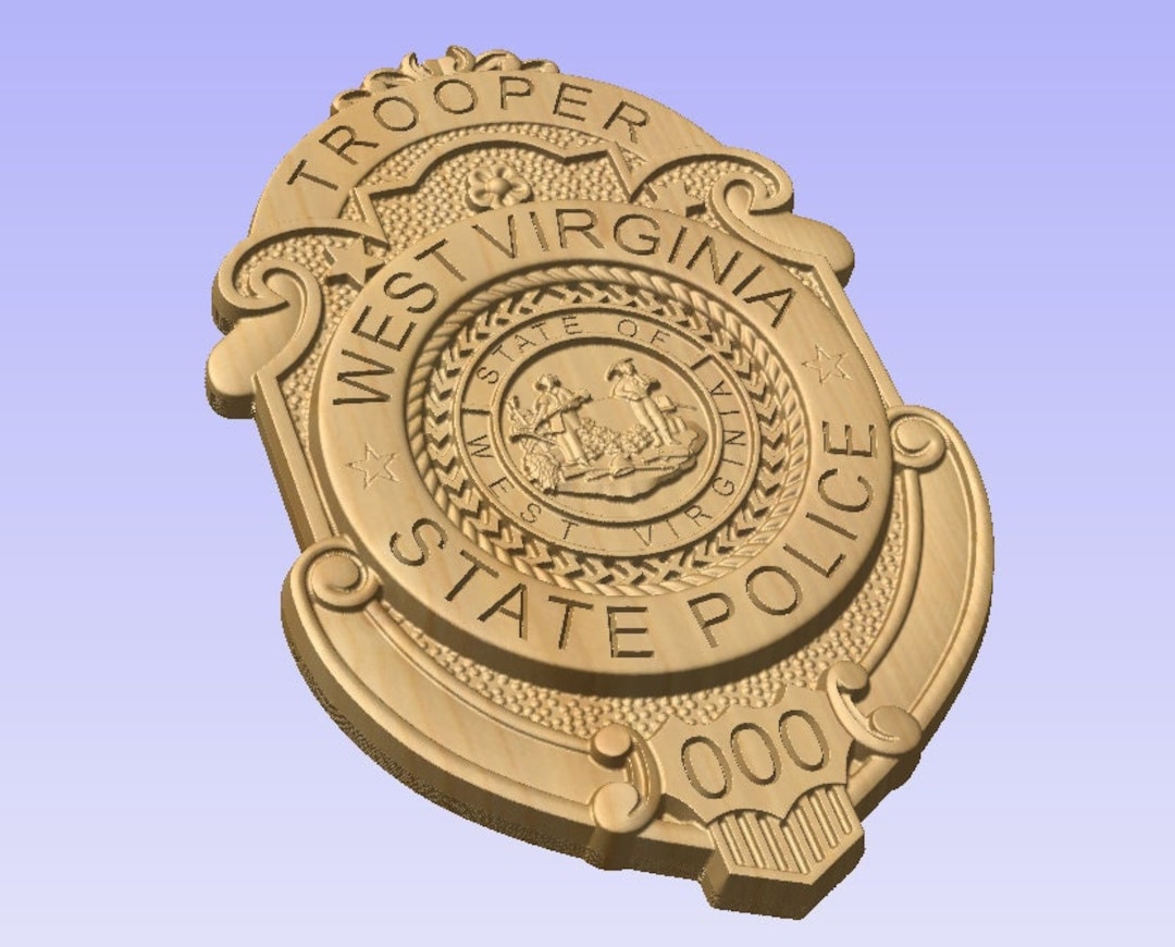 NEW Design!! - Custom West Virginia State Police Badge - Personalized ...