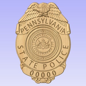 NEW Design !!! 3D V CARVED - Personalized Pennsylvania State Trooper ...