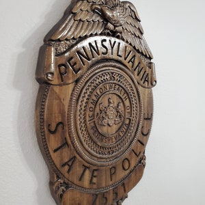 NEW Design !!! 3D V CARVED - Personalized Pennsylvania State Trooper ...