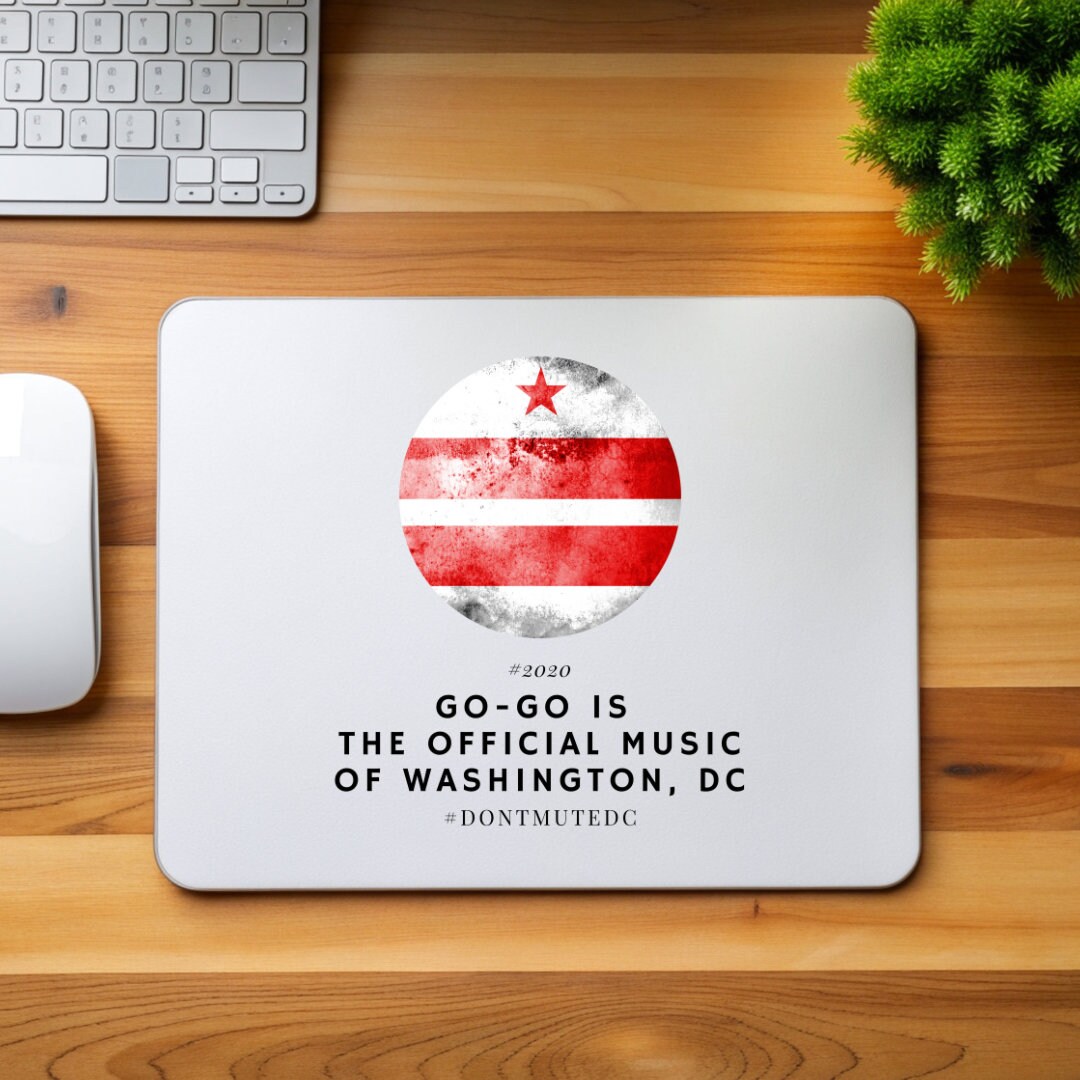 DC Mouse Pad Souvenir - Go-go Music - Vintage Music Gift (white) - Etsy