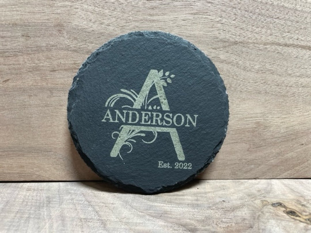 Custom Slate Coasters - All States - Custom Engraved Coasters - Slate ...
