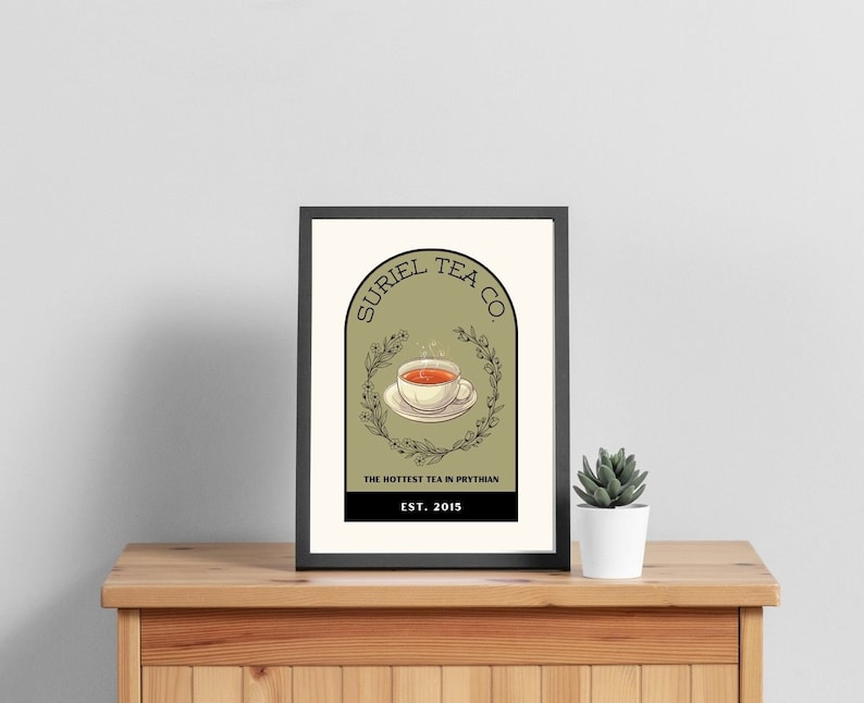 ACOTAR. Suriel Tea Co Book Art. Digital Print Sarah J Maas - Etsy