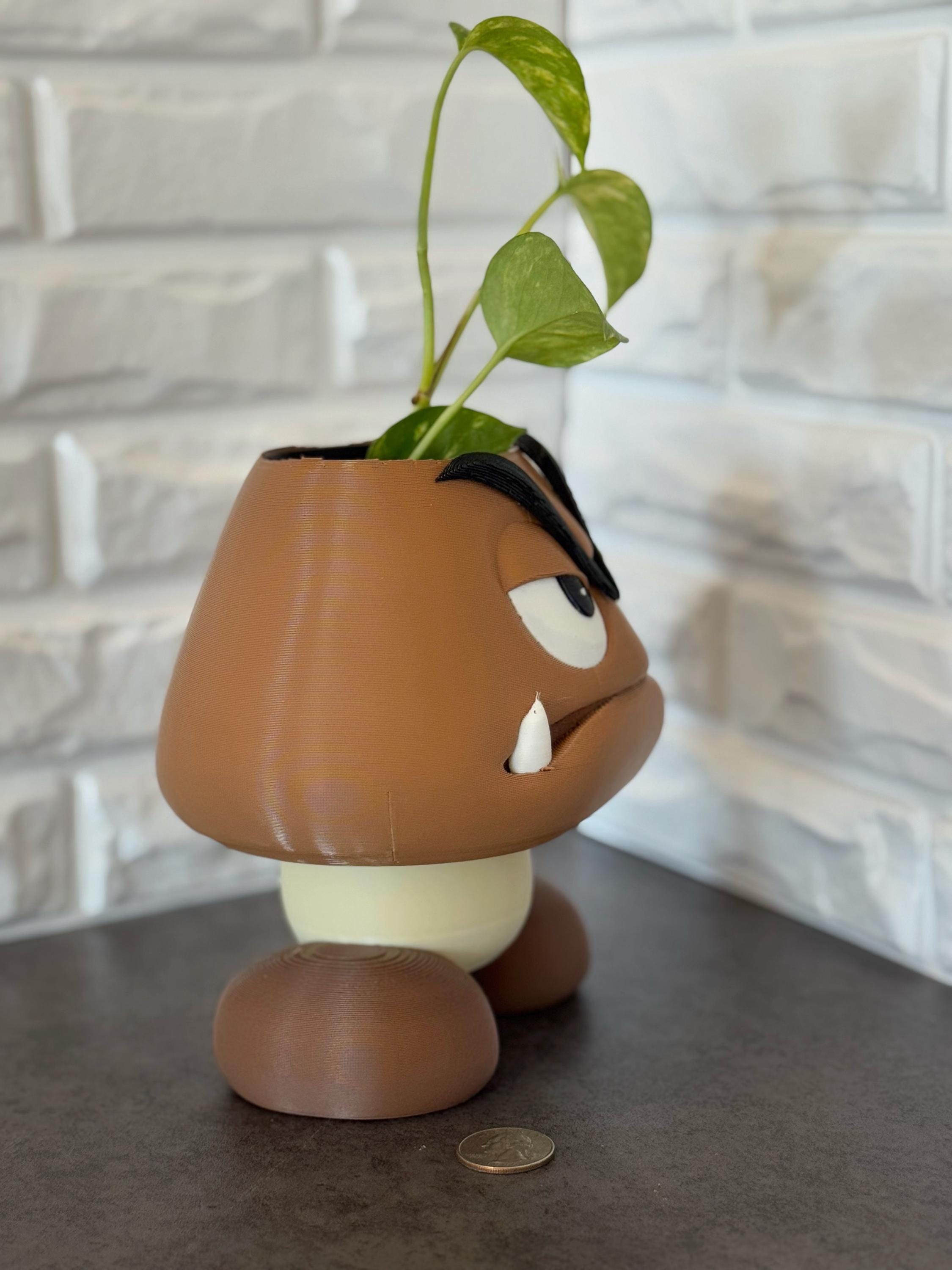 New and Improved- Goomba Mario Planter Gift W Inner Pot - Etsy