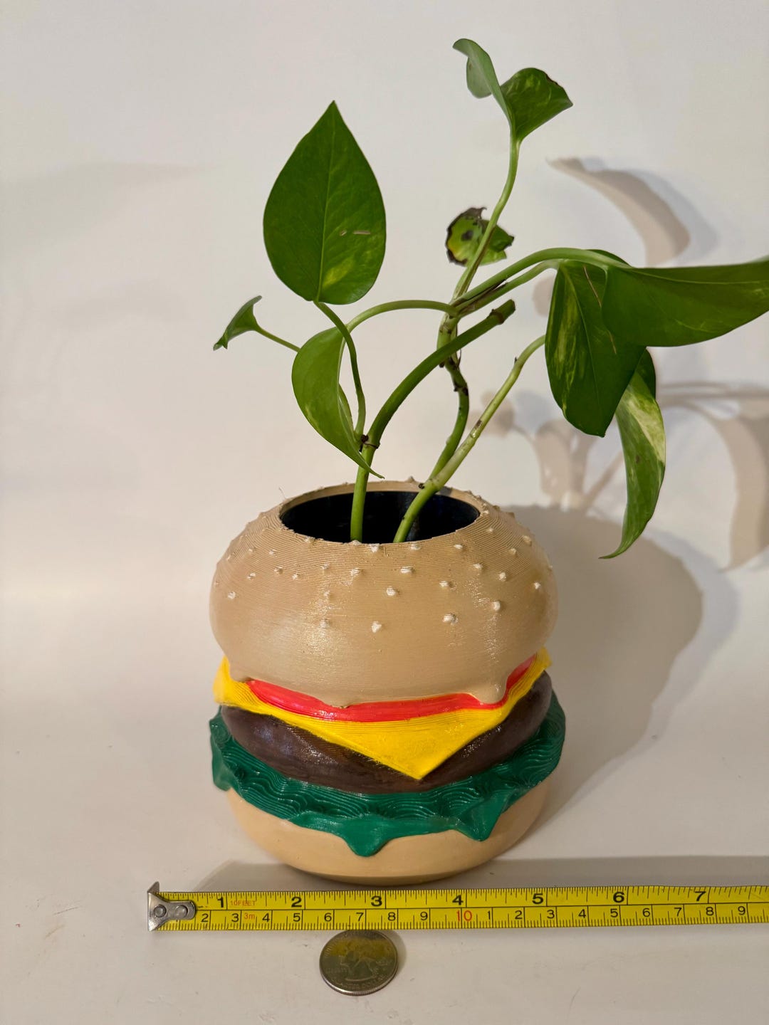 Hand Painted Burger Planter Gift - Etsy