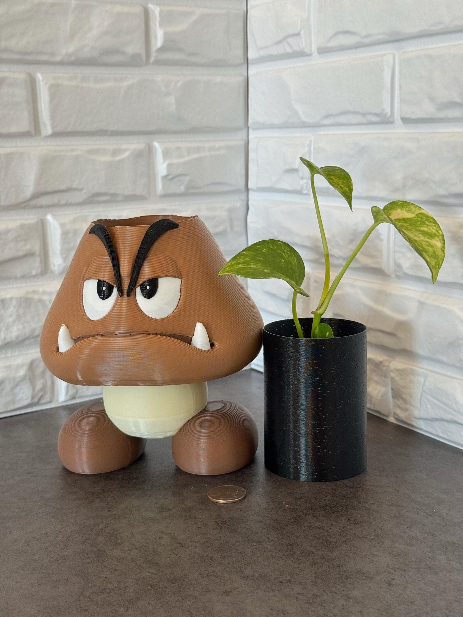 New and Improved- Goomba Mario Planter Gift W Inner Pot - Etsy