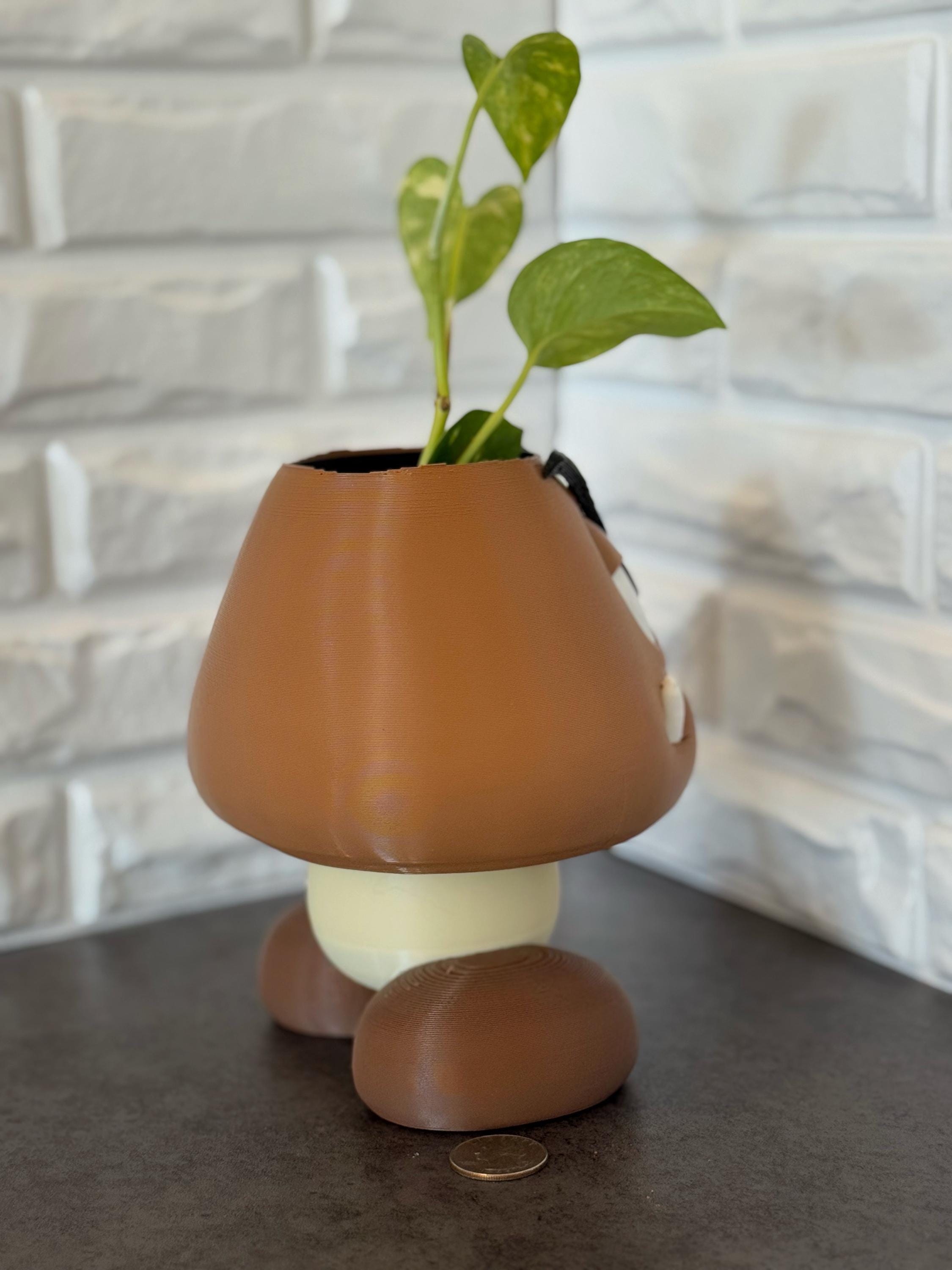 New and Improved- Goomba Mario Planter Gift W Inner Pot - Etsy