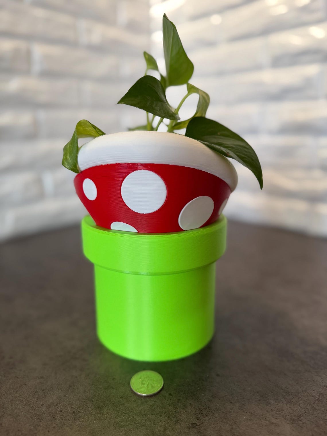 Retro Game Inspired Planter | Piranha Large Plant Pot | Fun 3D Printed ...