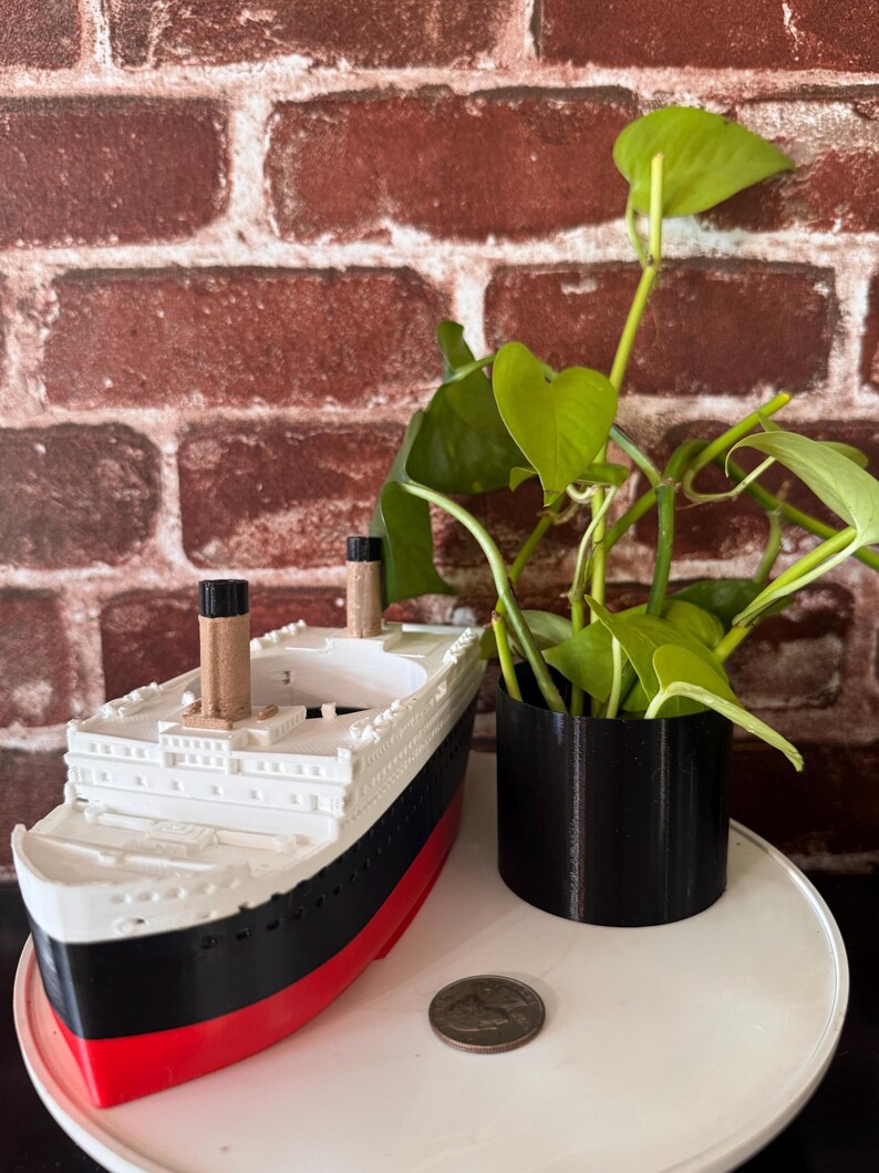 Titanic Ship Planter Gift With Inner Pot - Etsy