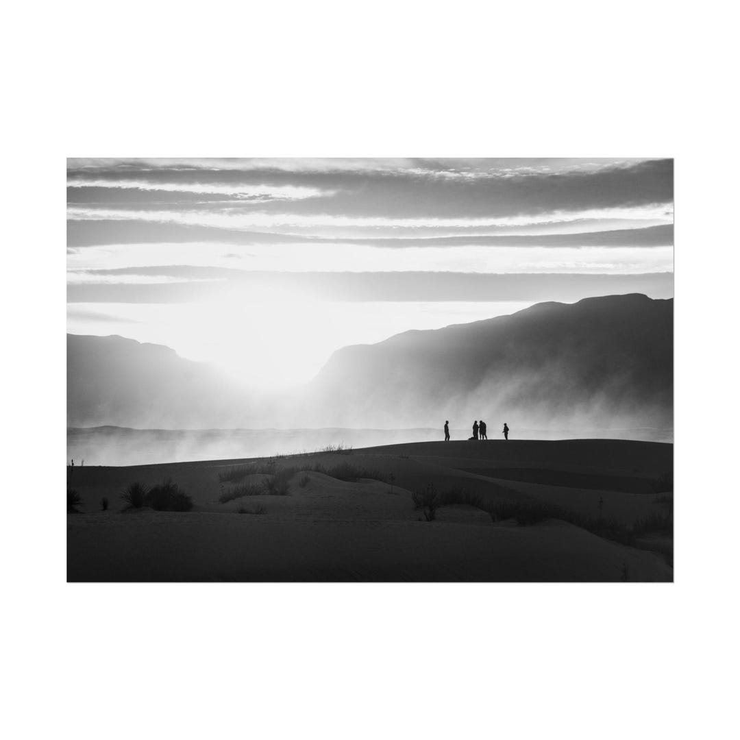 Poster Print, White Sands National Park, New Mexico Wall Art, Mountains ...