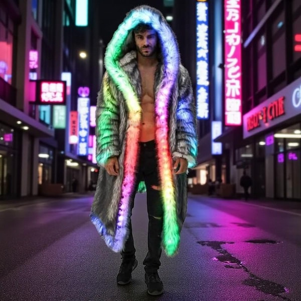 Led Fur Jacket - Etsy