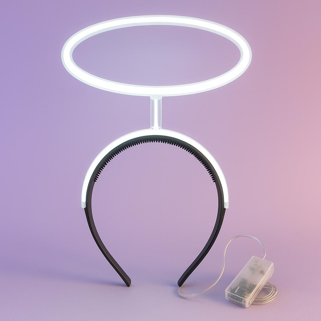 LED Angel Halo Headband: Light-up Rave Cosplay Headwear - Etsy