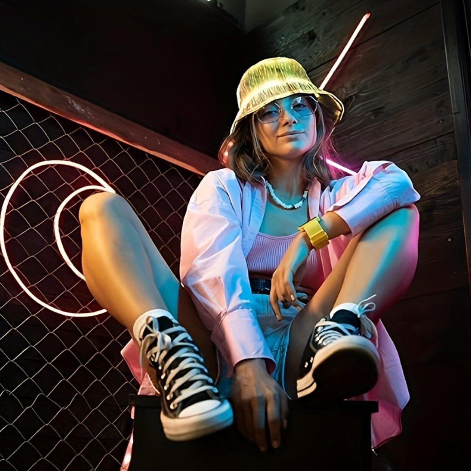 Fiber Optic LED Bucket Hat: Light-up Rave Festival Gear - Etsy