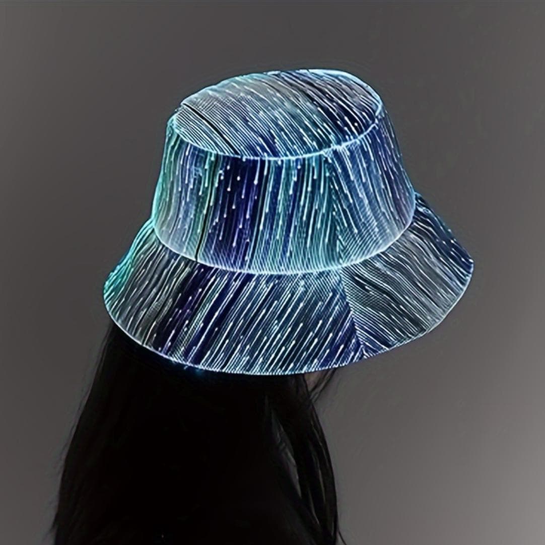 Fiber Optic LED Bucket Hat: Light-up Rave Festival Gear - Etsy
