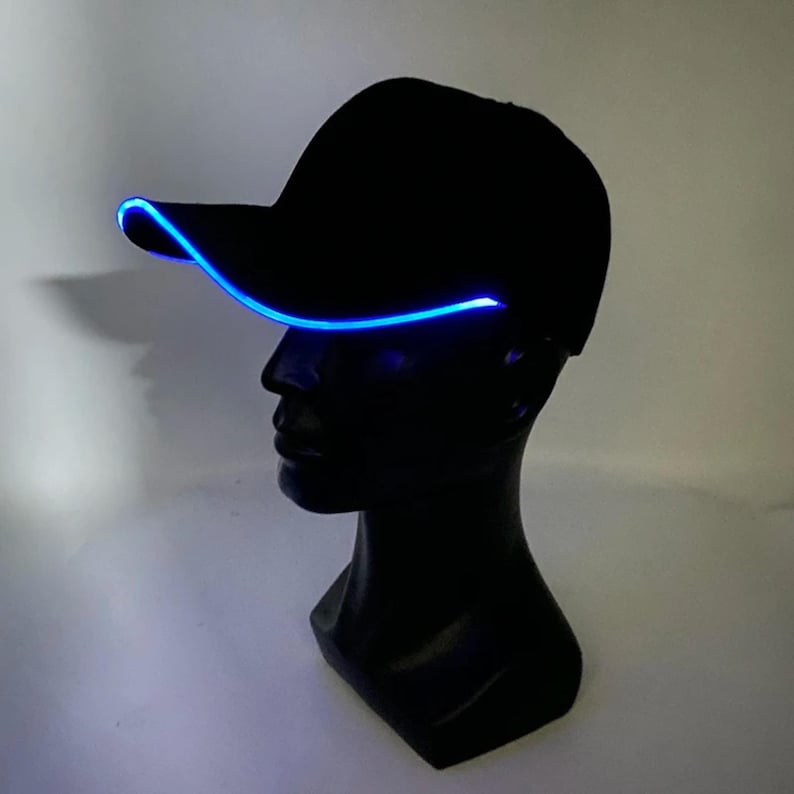 Led Light-up Baseball Cap – Flashing Glow Party Hat for Raves ...