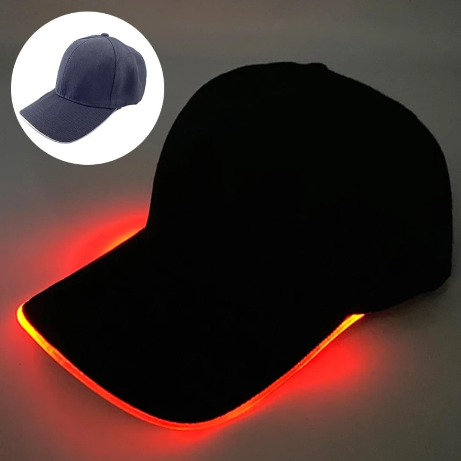Led Light-up Baseball Cap – Flashing Glow Party Hat for Raves ...