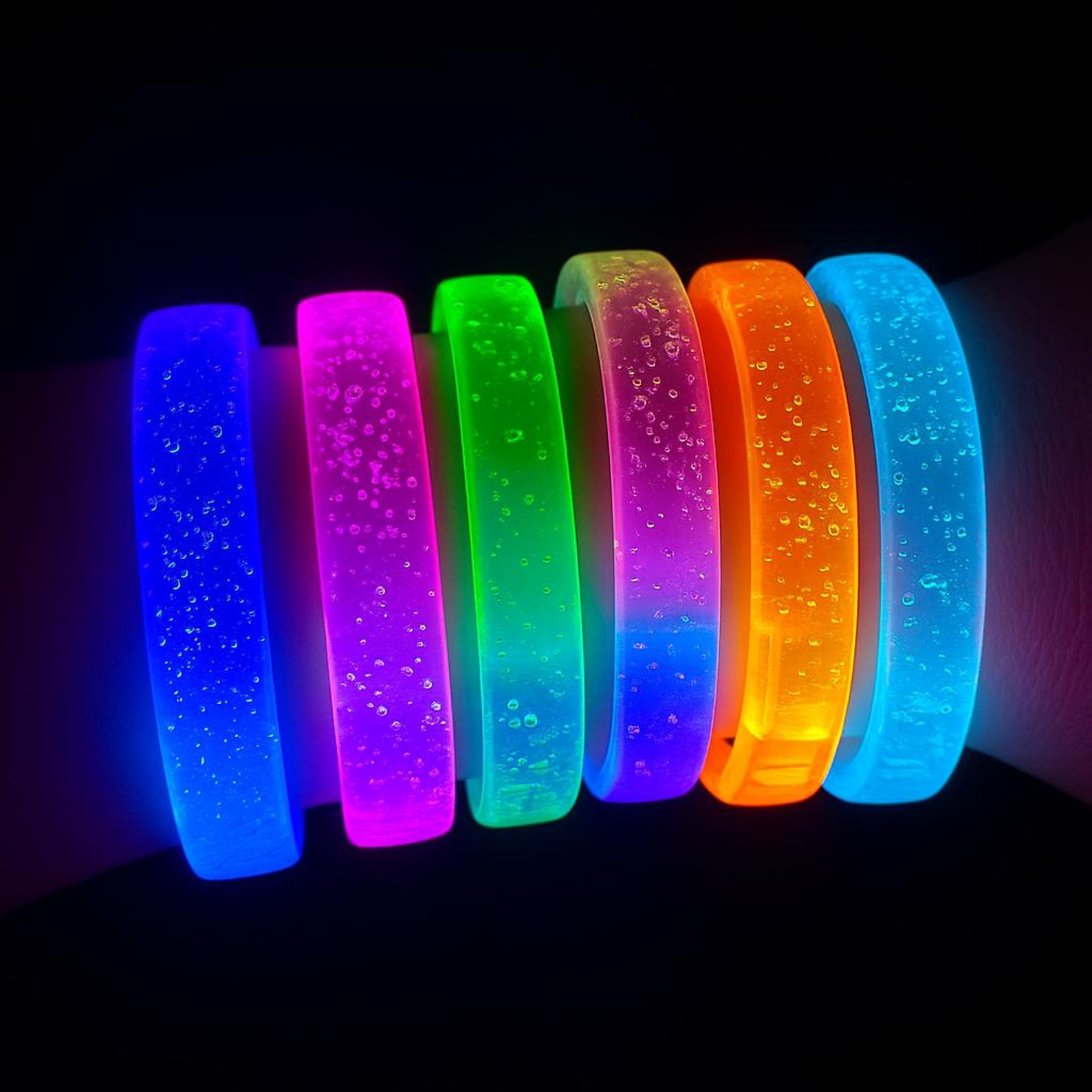 LED Glow Bracelets: Neon Light-up Wristbands for Parties & Raves - Etsy