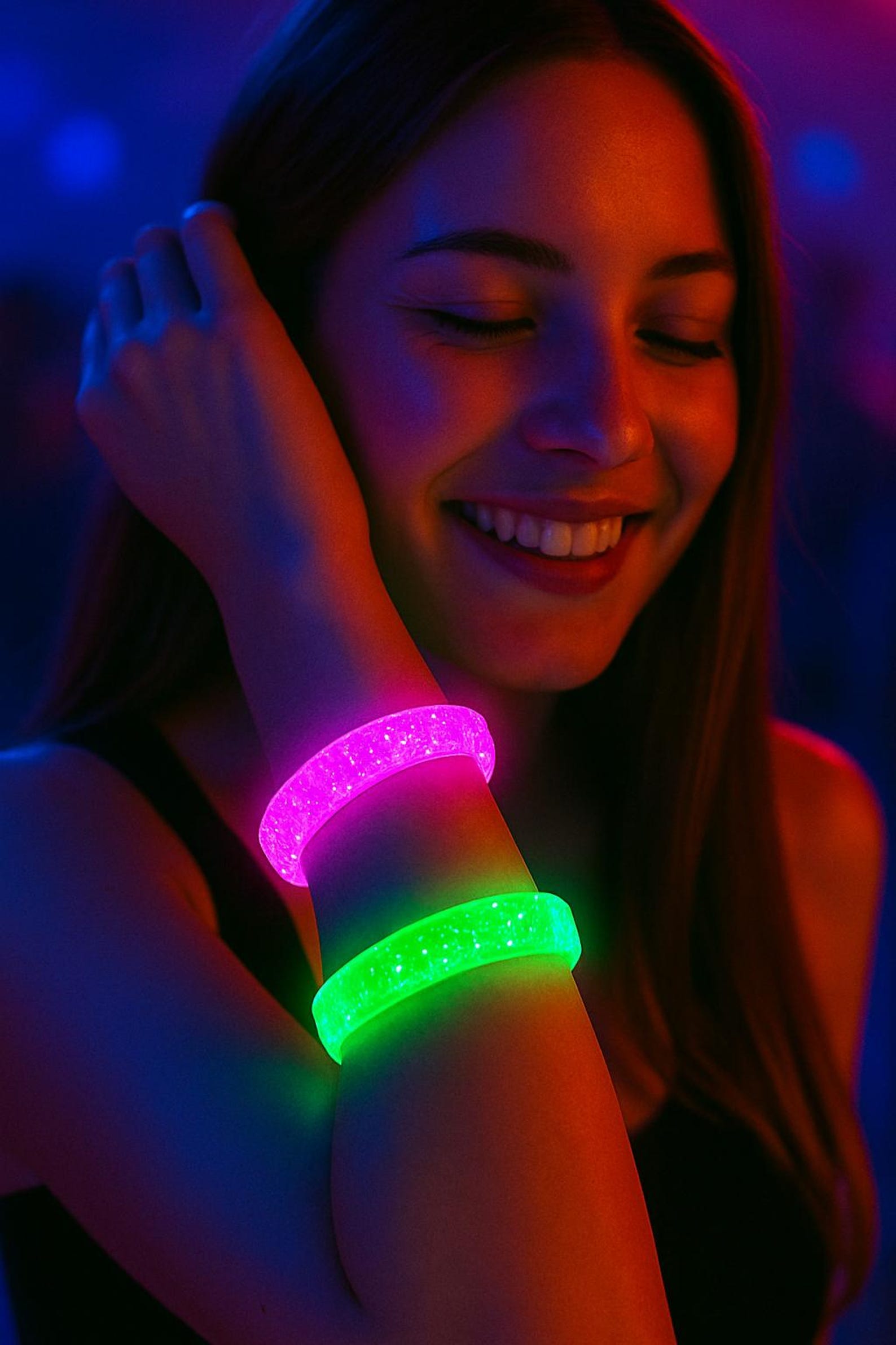 LED Glow Bracelets: Neon Light-up Wristbands for Parties & Raves - Etsy