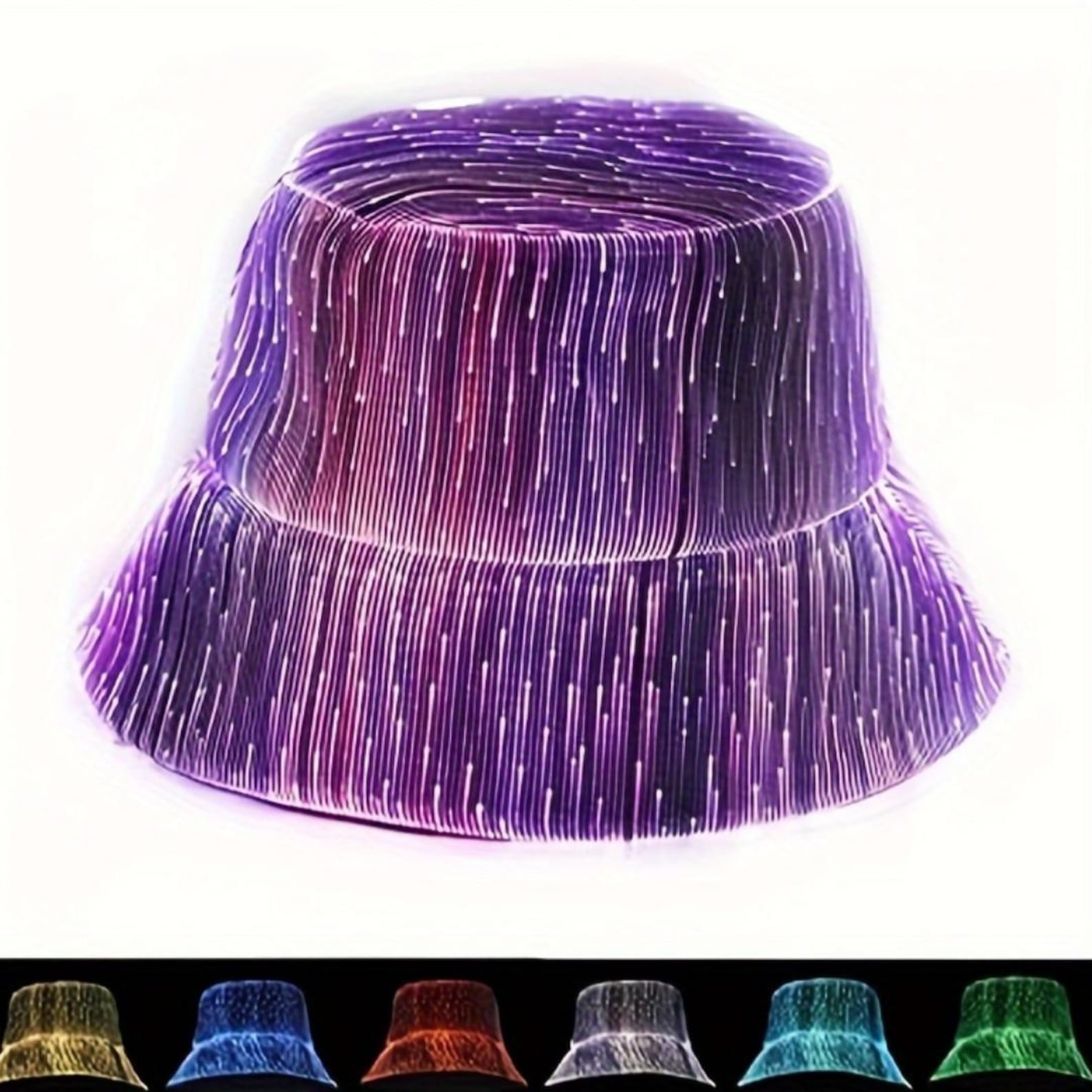 Fiber Optic LED Bucket Hat: Light-up Rave Festival Gear - Etsy