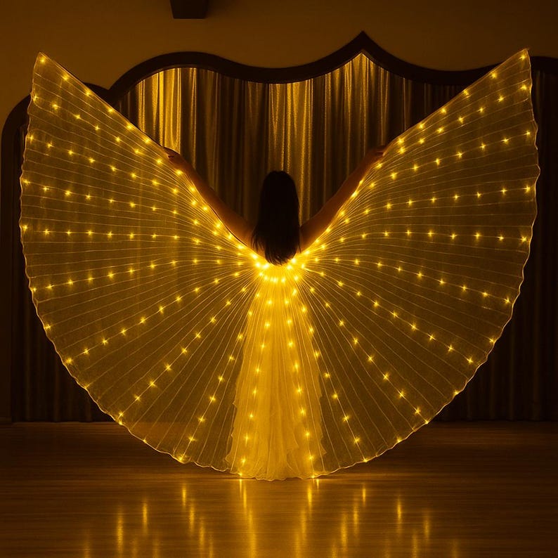 Led Luminous Rave Party Wings – Light-up Butterfly Cloak for Festivals ...