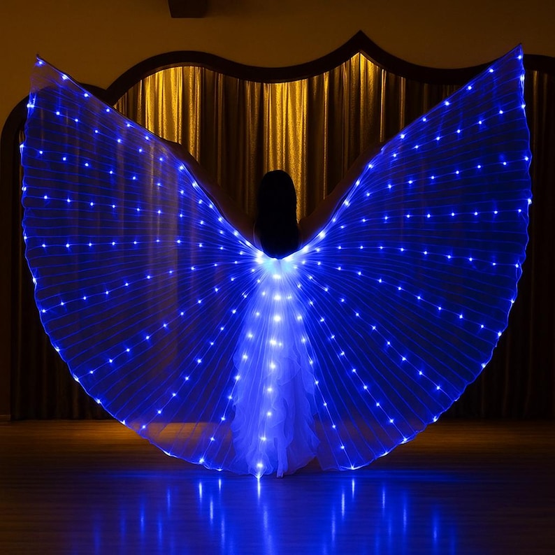 Led Luminous Rave Party Wings – Light-up Butterfly Cloak for Festivals ...