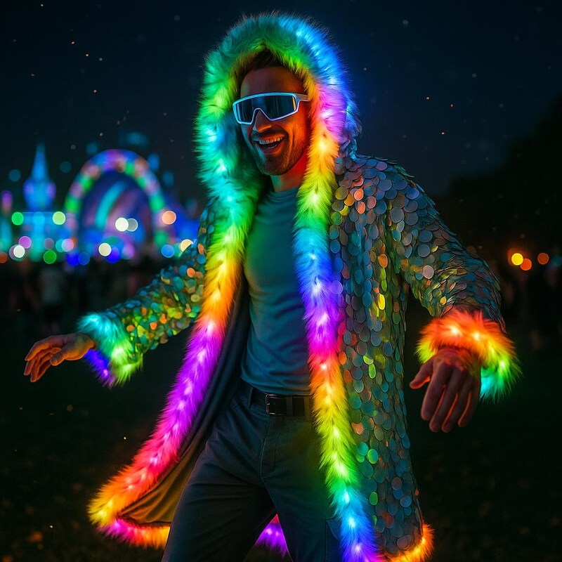 Led Fur Jacket - Etsy
