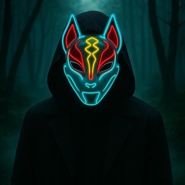 Japanese Fox Mask - Etsy UK