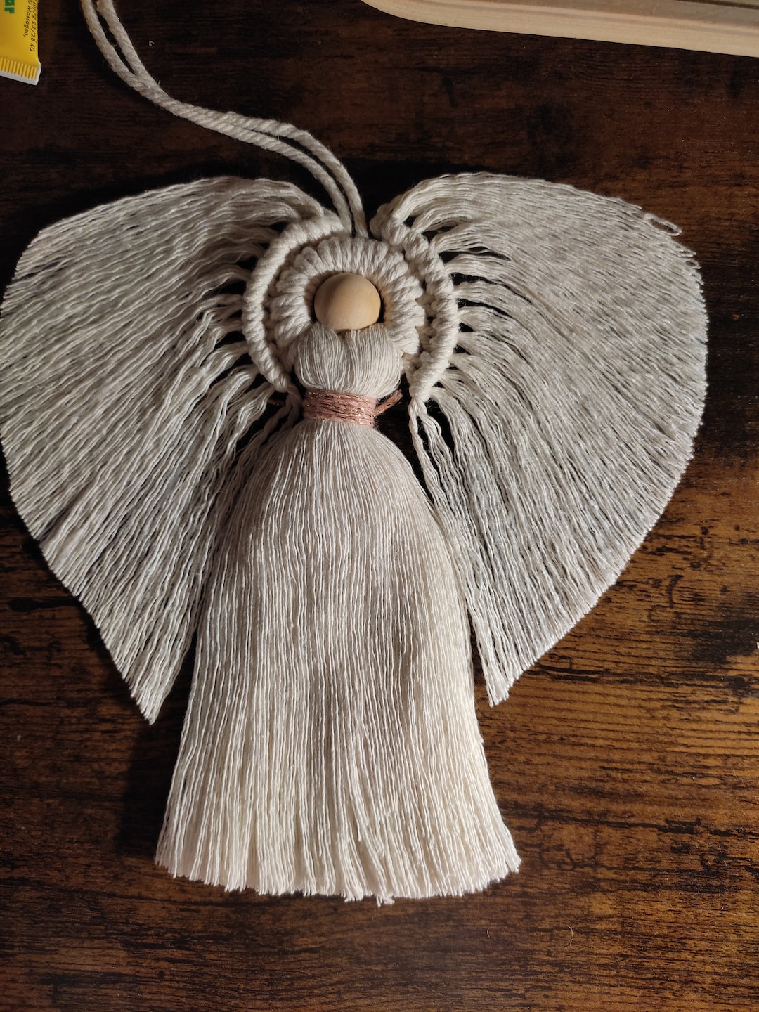 Cosy Angel Makramee Weihnachtsengel Makramee-schutzengel - Etsy
