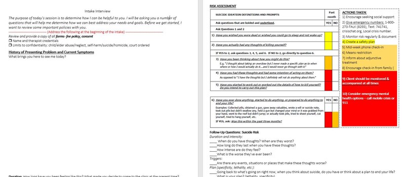 Clinical Intake Structured Interview Guide - My Perfected Intake Guides ...
