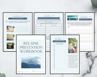 Relapse Prevention Plan and Worksheets Addiction and - Etsy