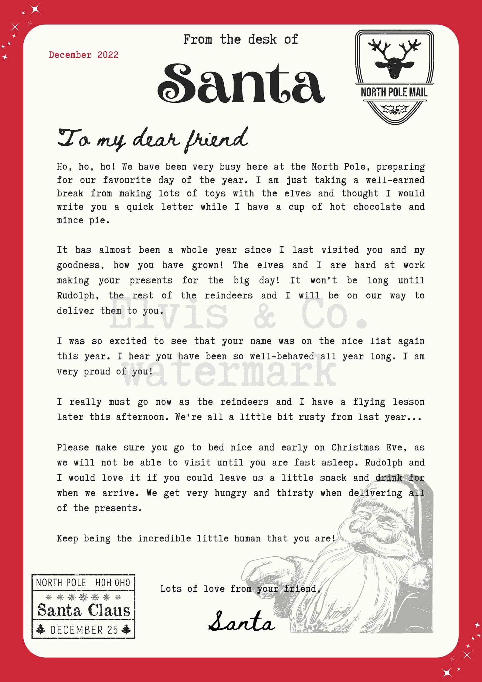 Santa Letter Bundle - Etsy
