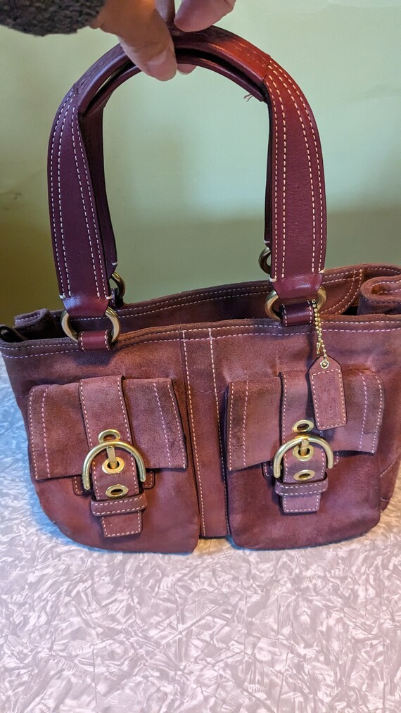 vintage coach burgundy and - Gem