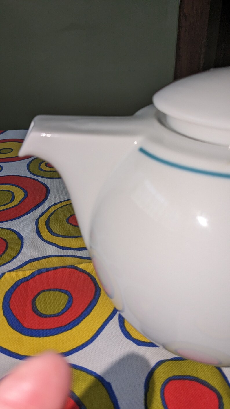 1980s Post Modern Teapot by Mikasa - Etsy