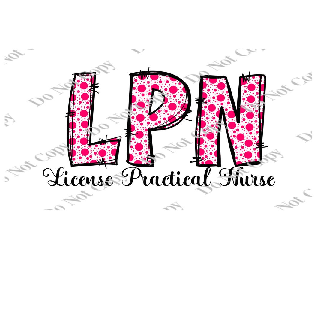 License Practical Nurse PNG Digital Download - Etsy