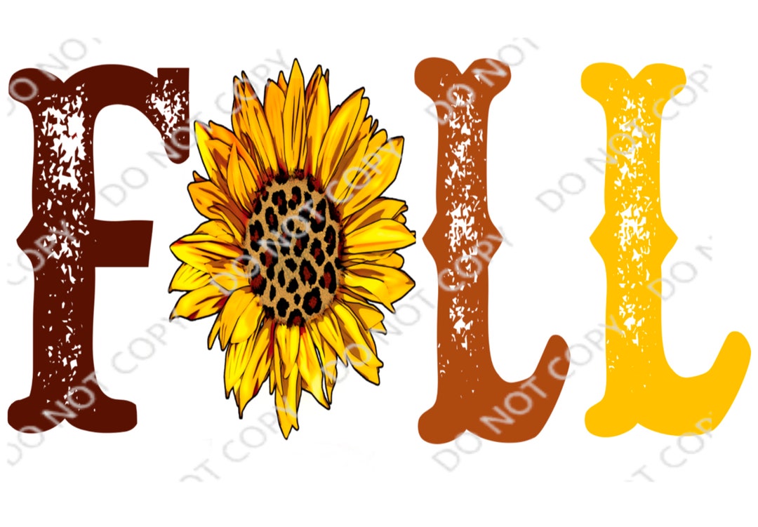 Sunflower Fall PNG Digital Download - Etsy
