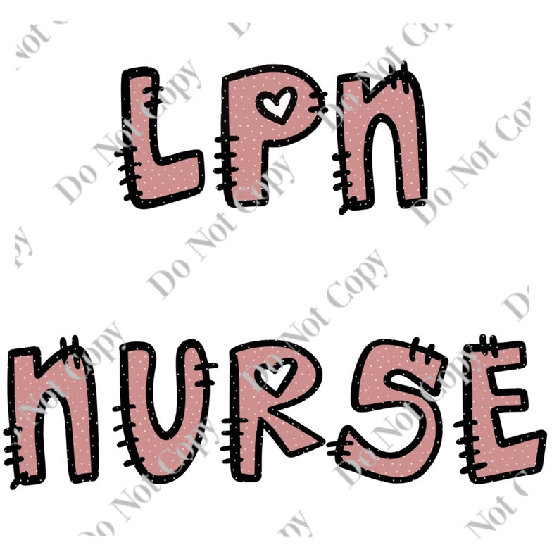 LPN Nurse PNG Digital Download - Etsy