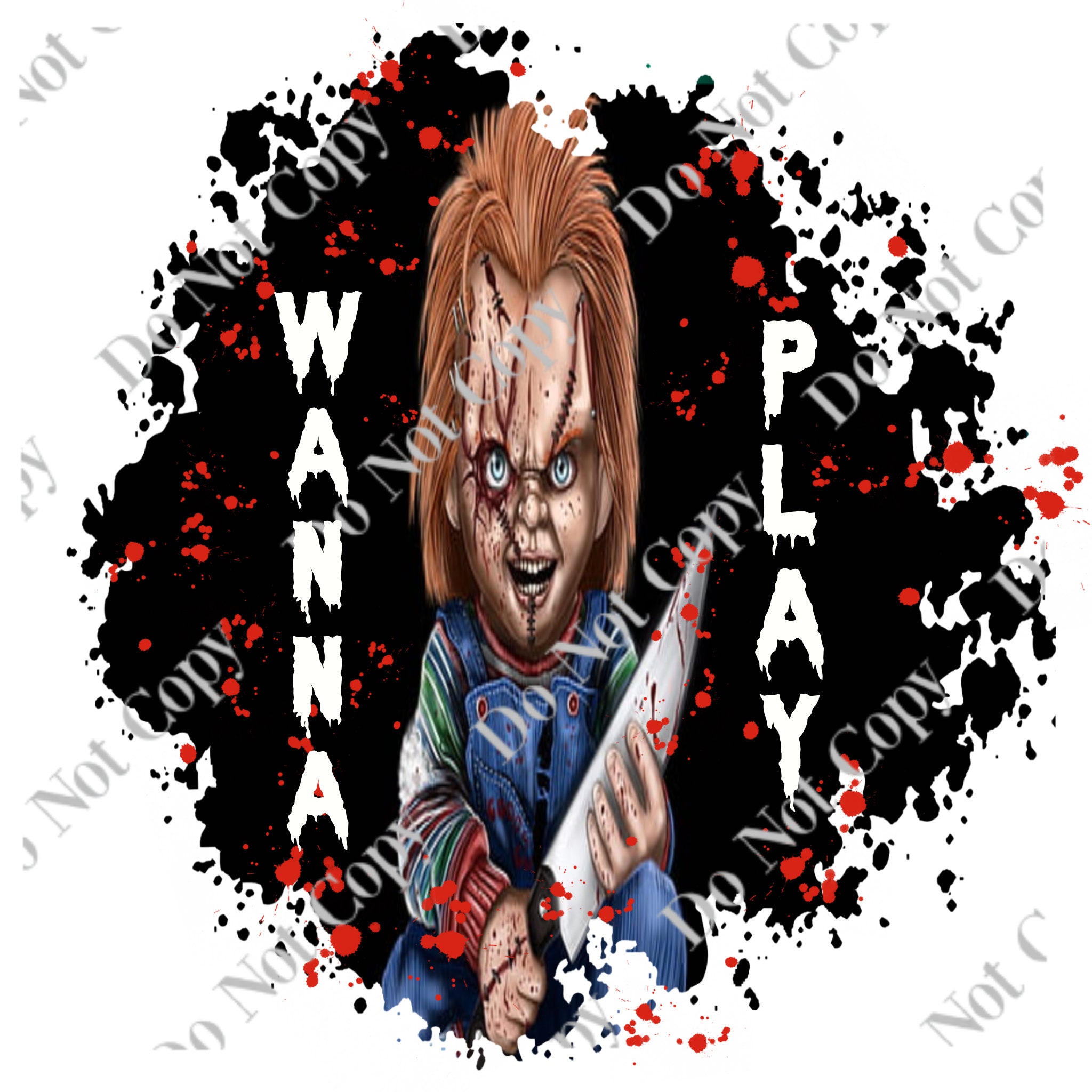 Wanna Play Chucky PNG Digital Download - Etsy