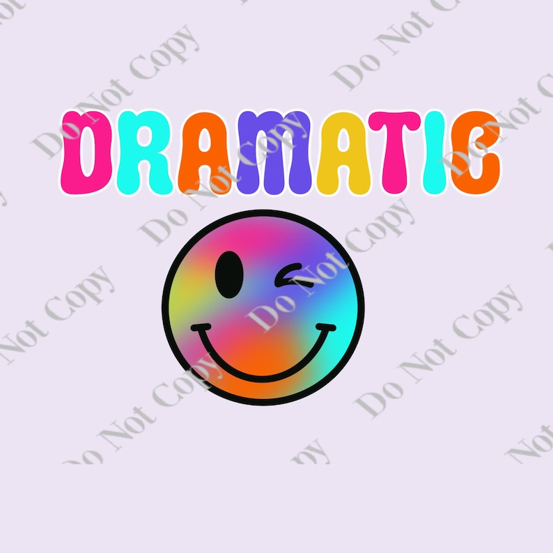 Dramatic Smiley Face PNG Digital Download - Etsy