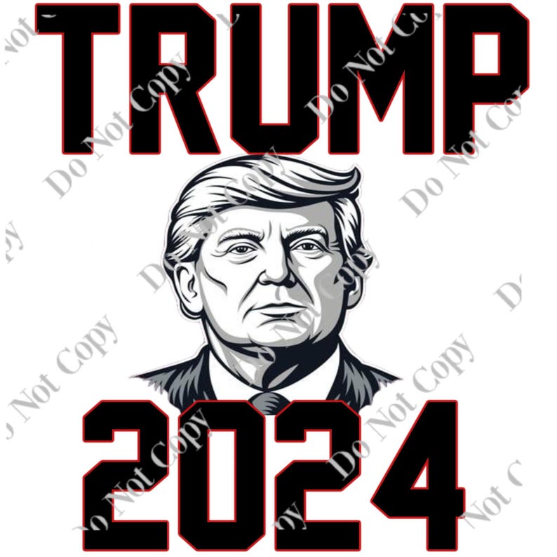 Trump Face 2024 PNG Digital Download - Etsy