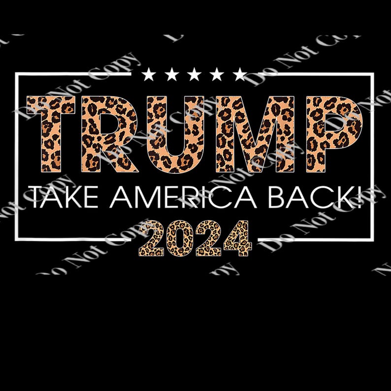 Trump 2024 Leopard PNG Digital Download - Etsy