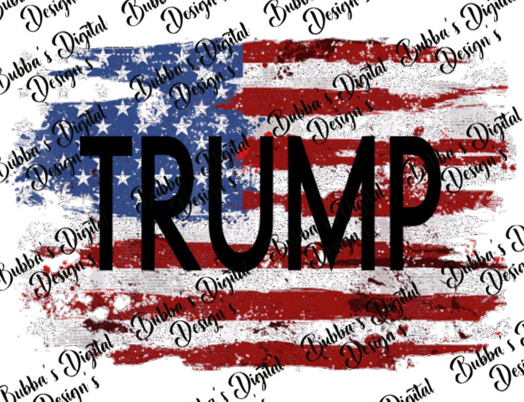 Trump American Flag PNG Digital Download - Etsy