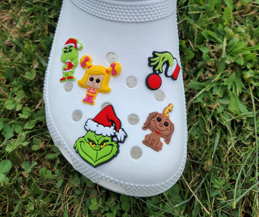 Whole Set Green Monster Croc Charms, Christmas Jibbitz, Grinch Jibbitz ...