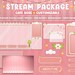 Cafe Rosé Stream Package / Pink Aesthetic / Stream Setup / Kawaii ...