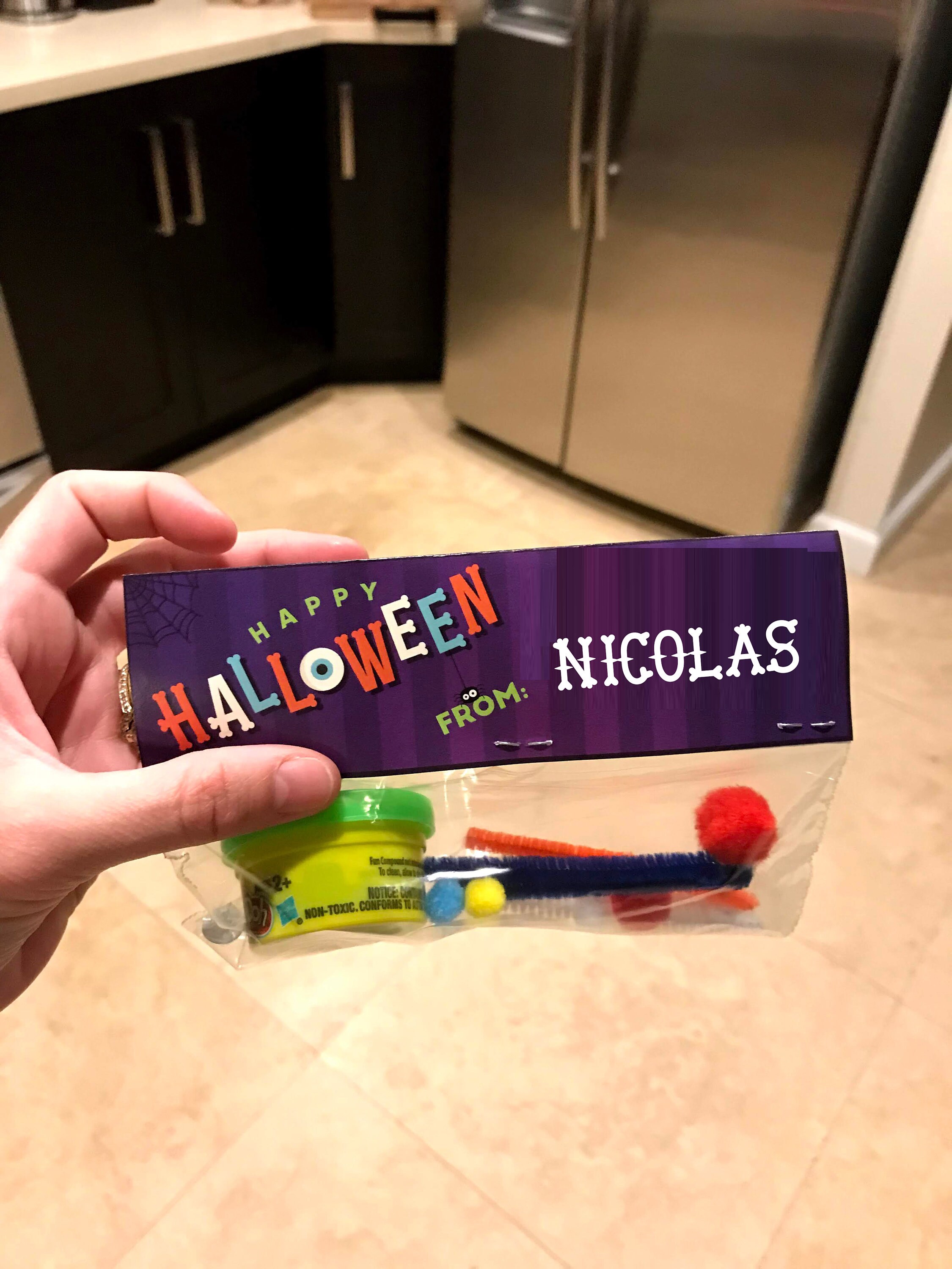 Printable Halloween build Your Own Monster Favor Bag Toppers, Halloween ...