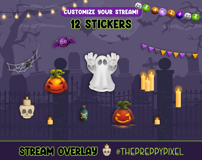 Halloween Stream Package | Twitch Overlay | Stream Setup | Twitch ...